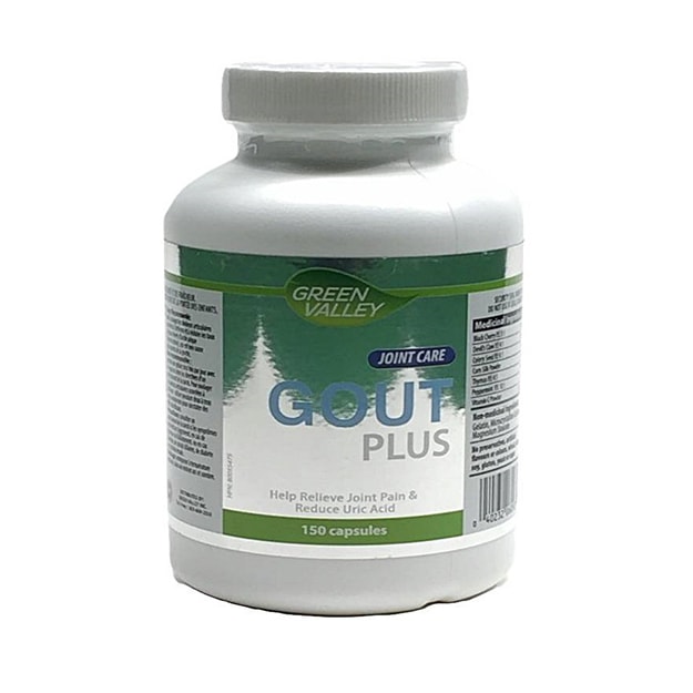 GREEN VALLEY Gout Plus for Joint Pain & Reduce Uric Acid 150Capsules ...