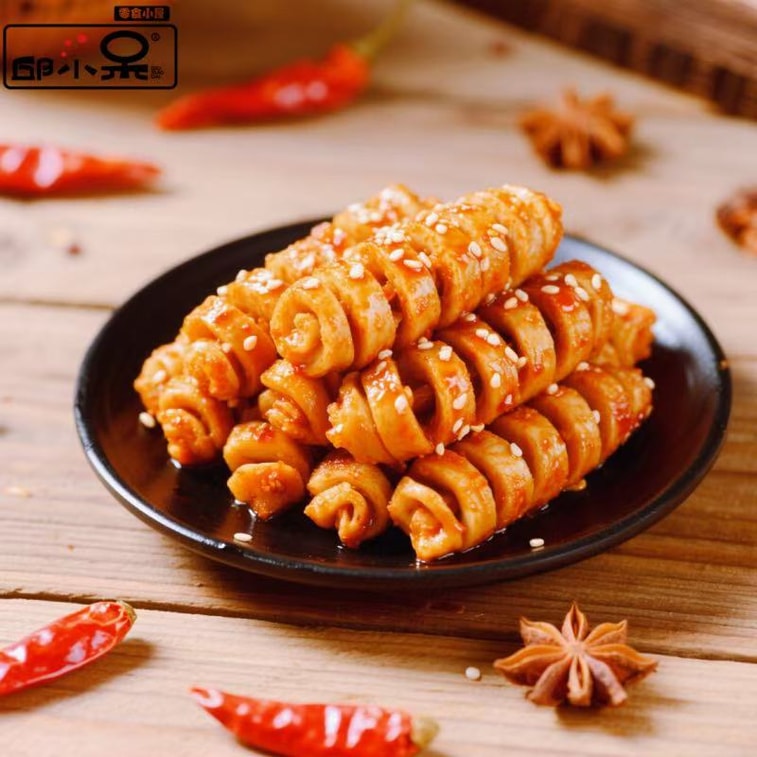 Qiu Xiaodai Grilled Gluten Instant Snack Spicy Small Snack Spicy Strips ...