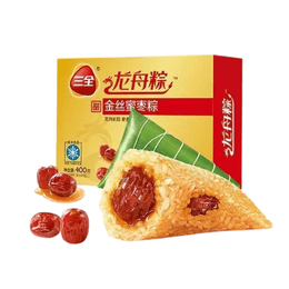 SANQUAN DRAGON BOAT RICE DUMPLING GOLDEN SILK CANDIED DATE RICE ...