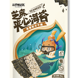 Sandwich Seaweed Instant Seaweed Snack Seaweed Sesame Flavor 36g | Yami