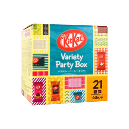 NESTLE Japanese Kit Kat Variety Party Box (21 Flavors, 63 Pieces) | Yami