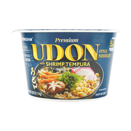 NONGSHIM Premium Udon Noodles with Tempura Shrimp Flavor, Instant Ramen ...