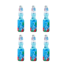 MIYAKO 【Value Pack】Ramune Soda - Blue Hawaii Flavor, 6.8fl oz*6 | Yami