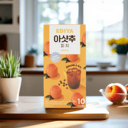 EDIYA Iced Tea with Espresso Peach Flavor 3.53 oz | Yami