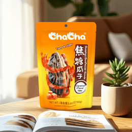 CHACHA Caramel Flavor Roasted Sunflower Seeds, 5.64oz | Yami