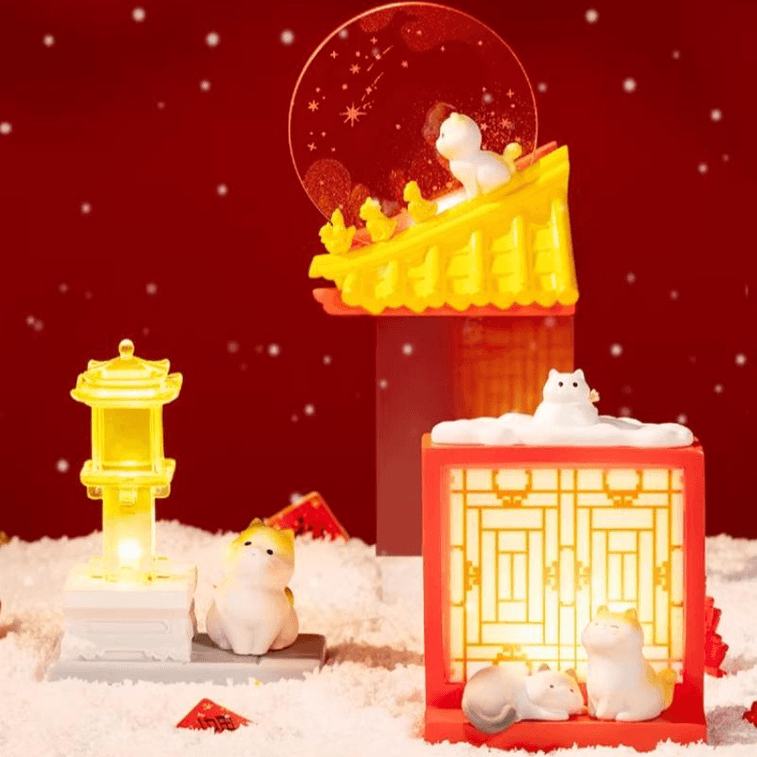 Palace Baby Museum Cultural Creativity Night Cat Luminous Ornament ...