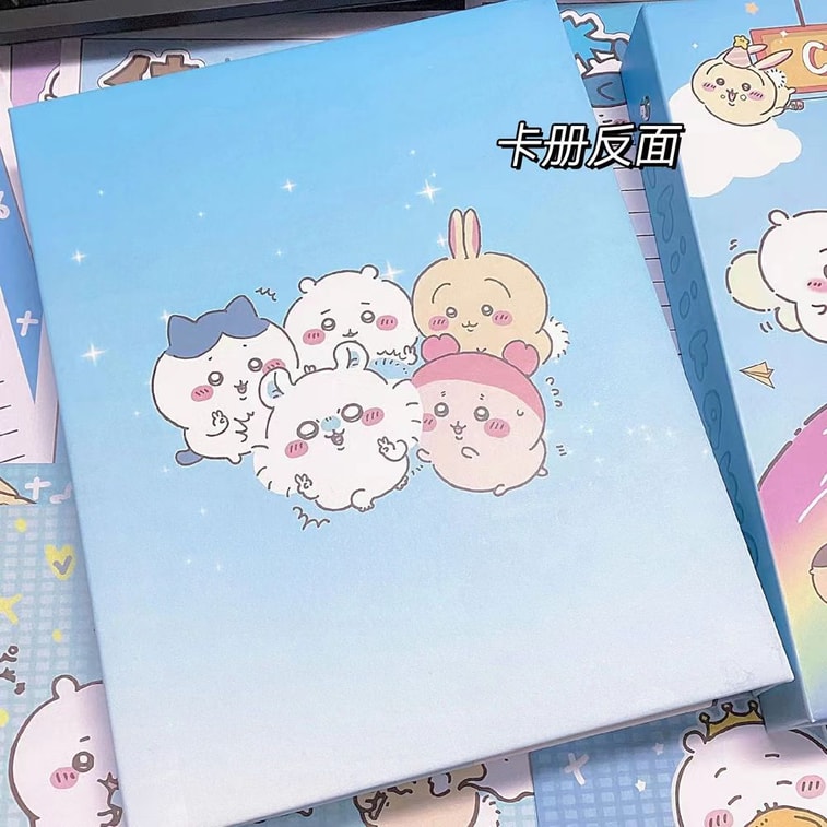 Chiikawa Card Book Loose-Leaf Binder Cute Shell Card Binder -A5 Rainbow ...
