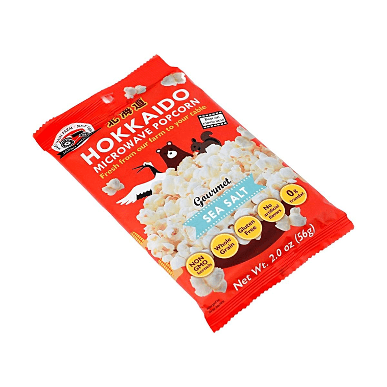 Hokkaido Microwave Popcorn, Sea Salt Flavor, 2 oz【Non GMO】【Whole Grain ...