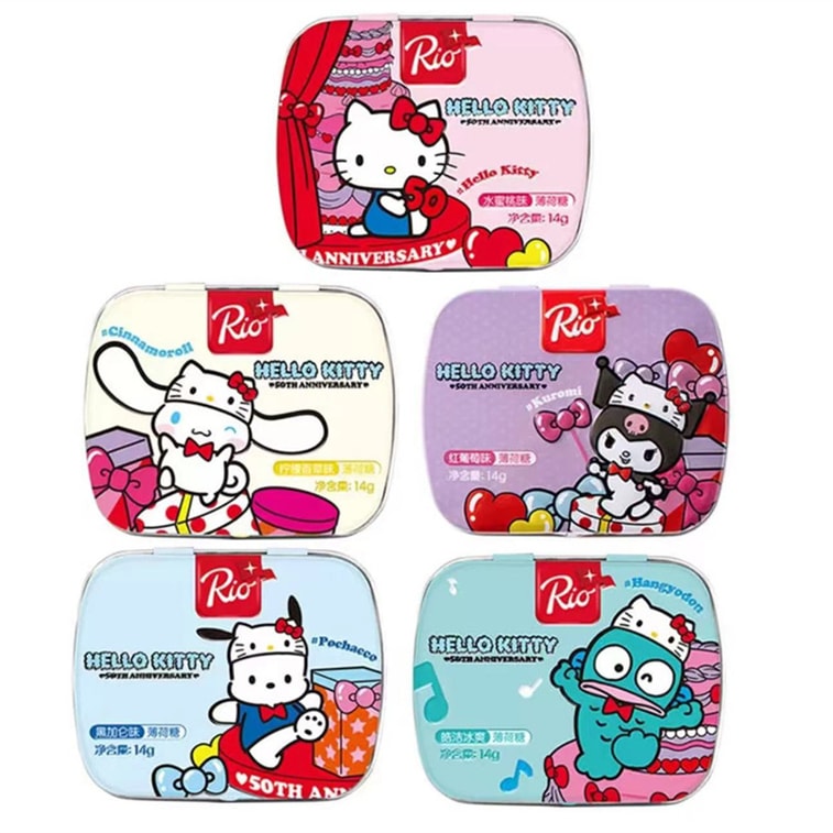 Sanrio Breath Fresh Mints - Hellokitty 50th Anniversary Limited To 5 ...