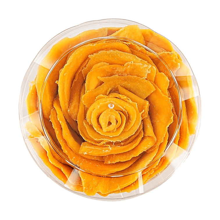 Rose-Shaped Soft Dried Mango, 17.64 oz【Handcrafted Floral Shape】 1