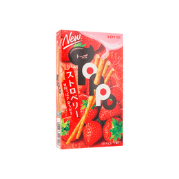 LOTTE Japan Toppo Chocolate-Filled Biscuit Sticks - Strawberry Flavor ...