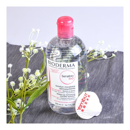 法国bioderma贝德玛 舒妍洁肤液卸妆水 粉水保湿温和 500ml 亚米网