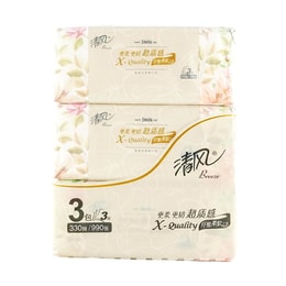 BREEZE Household X-QUALITY Facial Tissue 110 Sheets/Pack 3 Packs | Yami