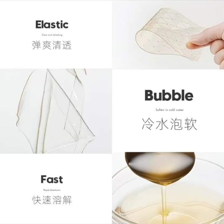 Jili Ding Slices Edible Gelatin Homemade Cheese Stick Mousse Cake Jelly ...