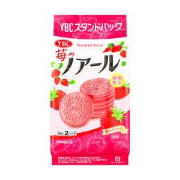 YBC Strawberry Dark Chocolate Flavored Biscuits - 18 PCS | Yami
