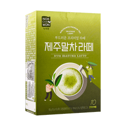 NOK CHA WON Jeju Matcha Latte - 10 Packs* 0.63oz | Yami