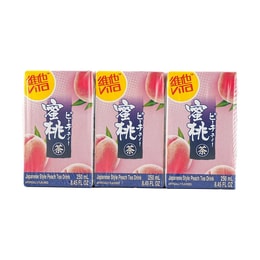 VITASOY Japanese peach tea 8.45 fl oz * 6 pack | Yami