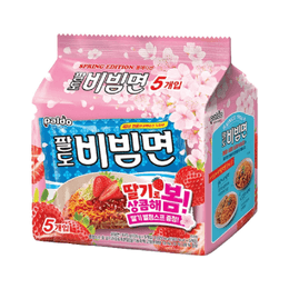 Paldo Strawberry Bibimmyeon (Spring Edition) 135g x 5p | Yami