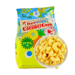 TOHATO CARAMEL CORN Corn Puff Snack Hawaiian Pinapple Flavor,2.29 oz | Yami