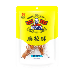 HUANGLAOWU Brown Sugar Crispy Mahua Twists - Fried Dough Snack, 5.64oz ...
