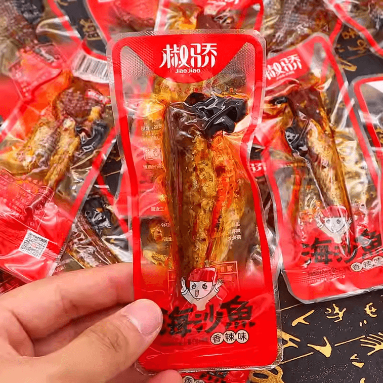 椒嬌 Jiao Jiao Sea Sand Fish Spicy Flavor Sauce Baby Fish Dried Fish ...