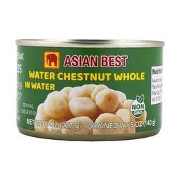 ASIAN BEST Water Chestnut Whole 8 oz | Yami