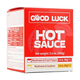 GOOD LUCK Hot Sauce,Mushroom And Fresh Pepper+Mushroom And Soybean,2pc ...