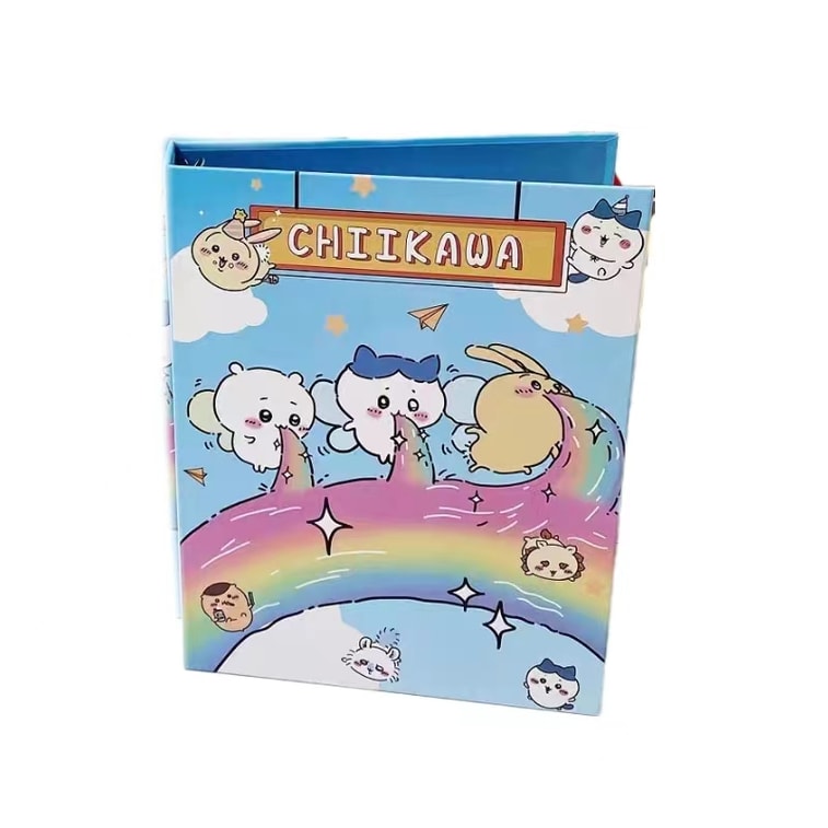 Chiikawa Card Book Loose-Leaf Binder Cute Shell Card Binder -A5 Rainbow ...