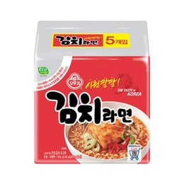 Ottogi Kimchi Ramen Noodle Soup 120g x 5p | Yami