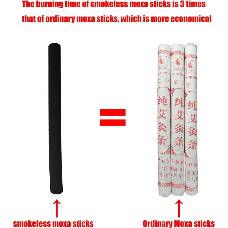 Smokeless Moxa Rolls Moxibustion Aijiu 12Mm x 10Pc 3