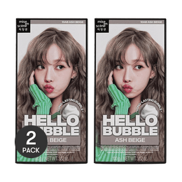 MISE EN SCENE Hello Bubble Hair Dye, Easy Hair Coloring, 3.52oz. #10AB ...