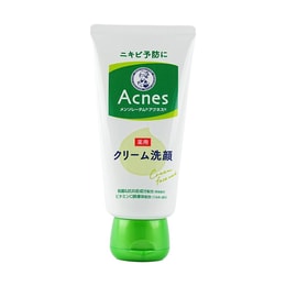 RHOTO Mentholatum Acnes Medicated AHA Creamy Wash Cleansing Foam 130g ...