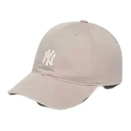 MLB Rookie Ball Cap 3ACP7701N-50BGS beige NY unisex hat | Yami