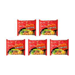 Unif 100 Instant Noodle Artificial Roasted Beef Flavor 108g*5PCS | Yami
