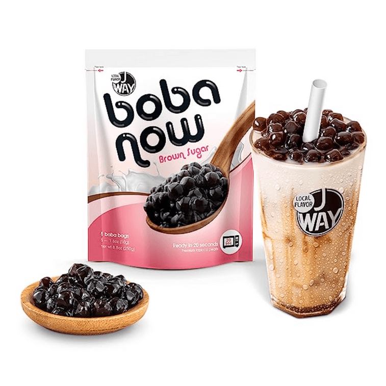 Instant Tapioca Boba Pearls For Milk Tea Brown Sugar Flavor - 5 Servings 1 box | Yami