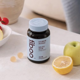 FIBOO Probiotic Gummy, Green Apple Flavor, Dual Prebiotics (Inulin ...