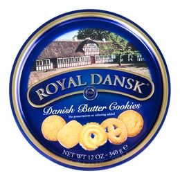 ROYAL DANSK Assorted Danish Royal Butter Cookie Tin, 12oz | Yami