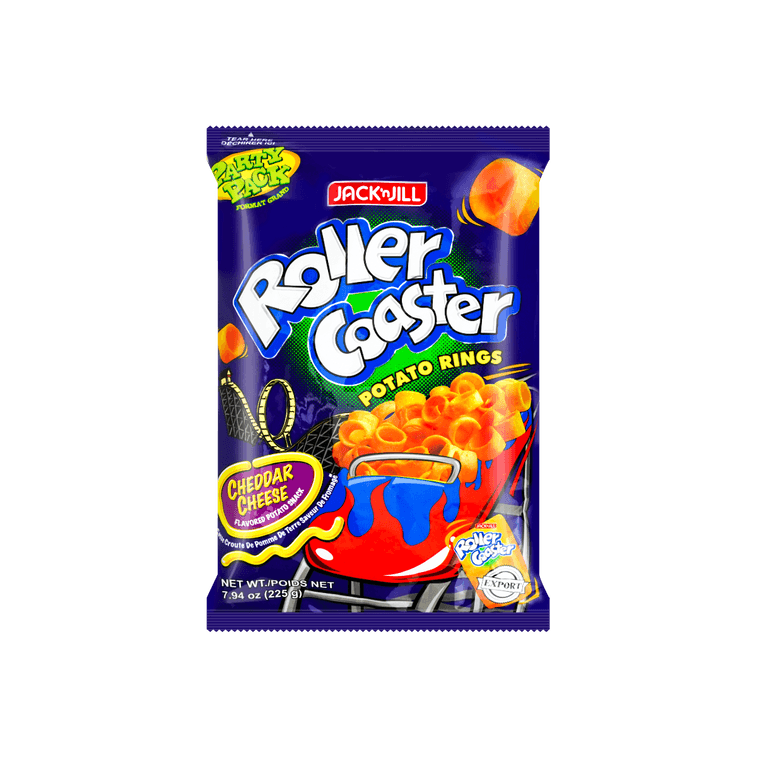 JACK'N JILL Roller Coaster Cheddar Cheese Potato Rings - Party Pack, 7 ...