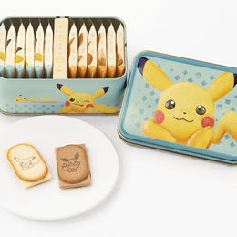 Pikachu Eevee Chocolate Sandwich Cheese Cookies 2 Flavors 12 Pieces Can ...