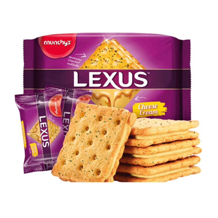 【中国直邮】 马来西亚 Munchy's 芝士味涂层夹心饼干 零食 休闲食品小吃 190g*1袋 | 亚米