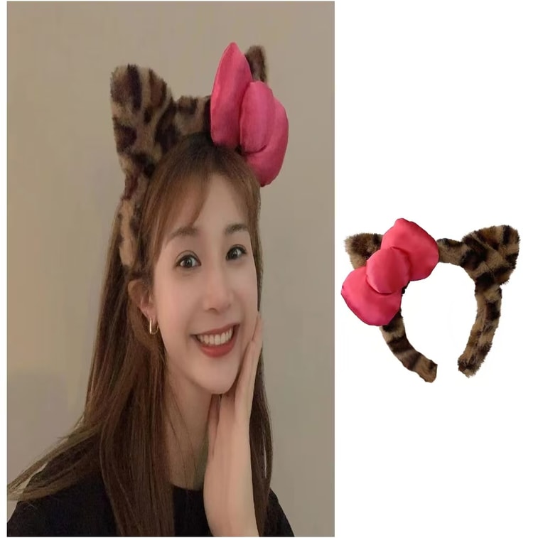 cocoolette Cute Leopard Print Bow Hairband - Flatters Face Shape ...