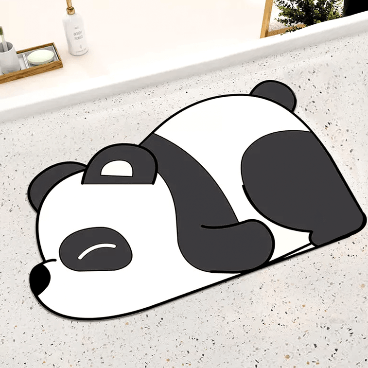 DAJIANG Bathroom Rug Rubber Anti-Slip Floor Mat Carpet Giant Panda 40 ...
