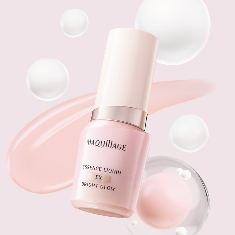 MAQuillAGE FOUNDATION ESSENCE LIQUID EX BRIGHT GLOW Milky Pink 00 SPF50+ 1