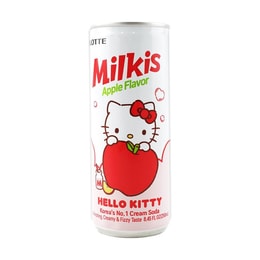 LOTTE Korea Milkis Apple Soda - Carbonated Apple-Flavored Drink, 8.45fl ...