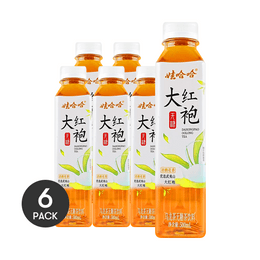 WAHAHA Sugar-Free Tea Da Hong Pao Tea,16.9 fl oz *6【6 Packs】 | Yami
