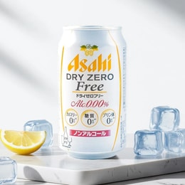 ASAHI 【Non Alcoholic Beer】Dry Zero Free Soft Drink 11.83floz *6【6 Packs ...