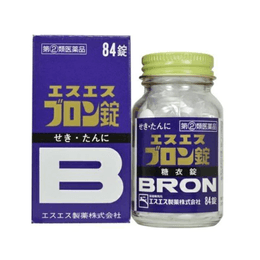 【日本直邮】SS白兔制药Bron止咳祛痰片治疗干咳久咳镇咳片84片 | 亚米