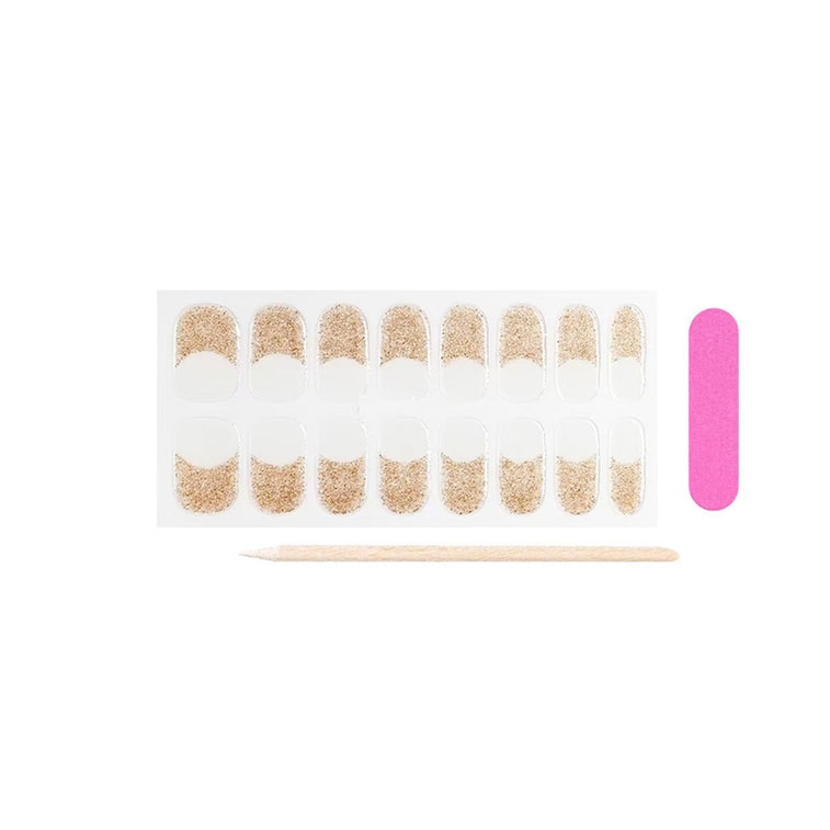 French glitter uv second-generation gel nail stickers, long-lasting ...