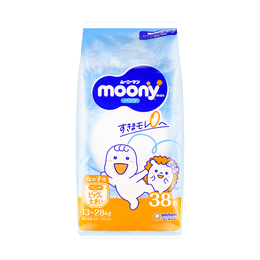 MOONY Baby Pull Up Pants Diapers for Baby Girl 29~62 lbs 38pcs Size XXL ...