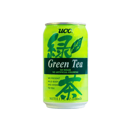 UCC Green Tea No Sugar No Artificial Coloring 330ml | Yami